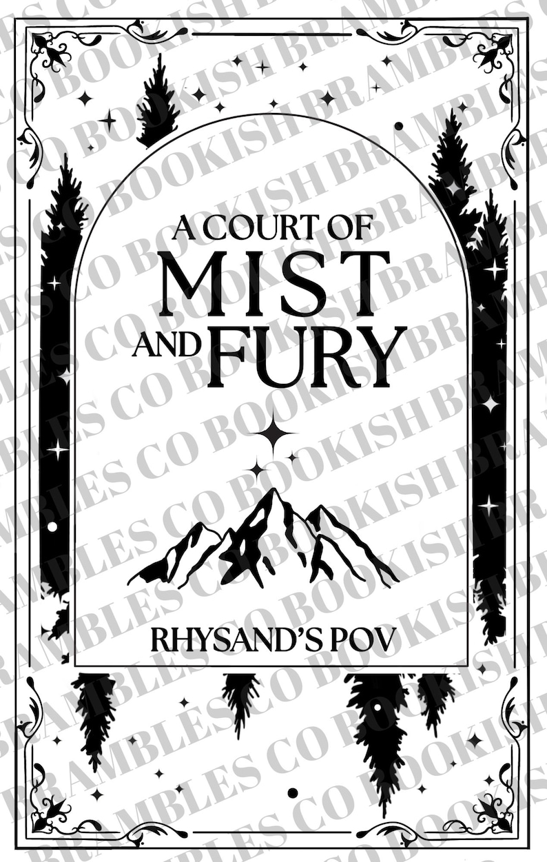 A Court of Mist and Fury: Rhysand's Pov, Book Binding Cover Circuit ...