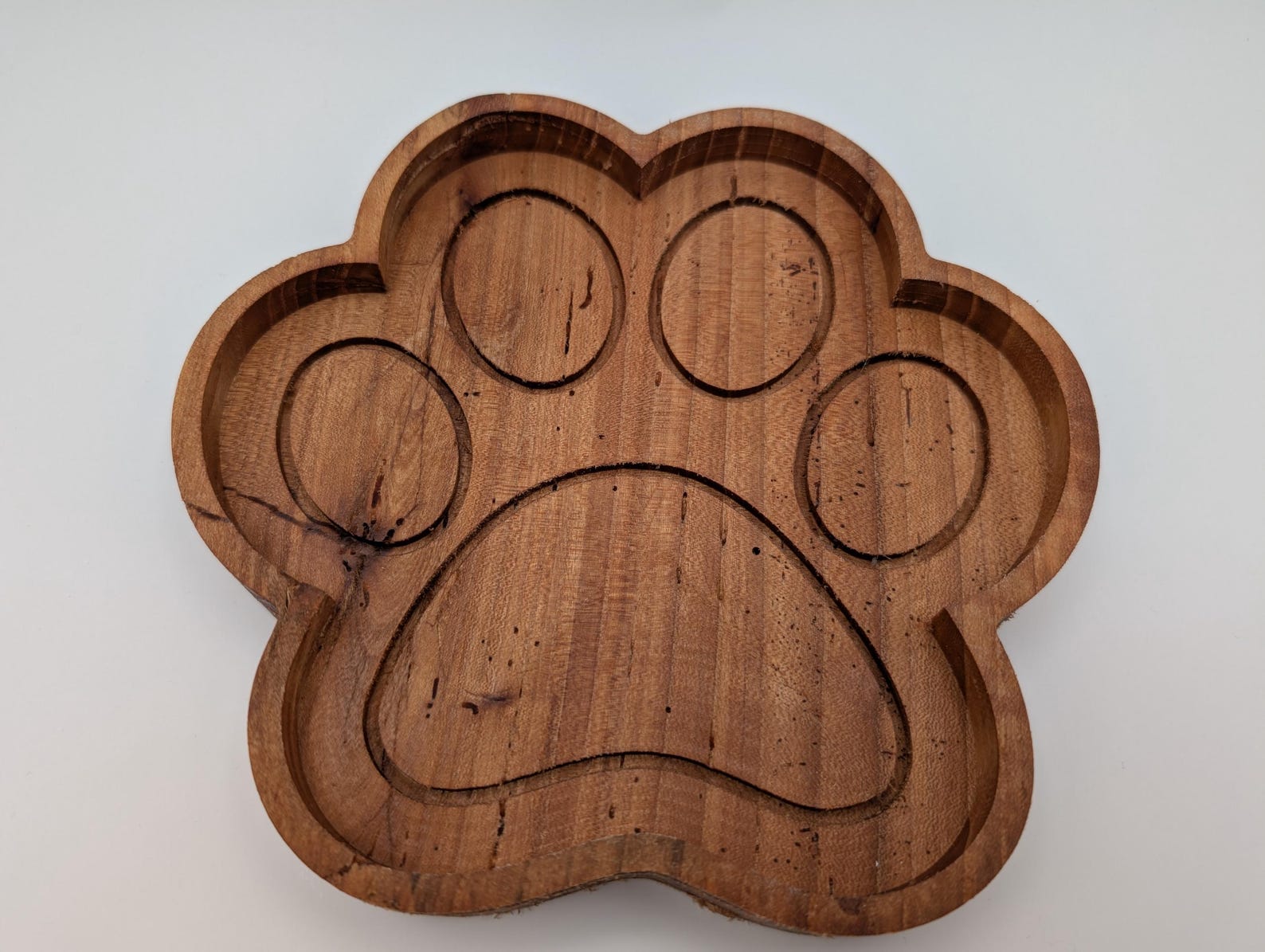 Handcrafted Wooden Paw Print Tray - Catch All Tray, Jewelry Dish - Etsy