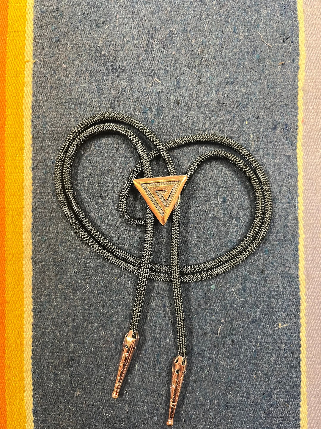 Copper Triangle Bolo Tie - Etsy