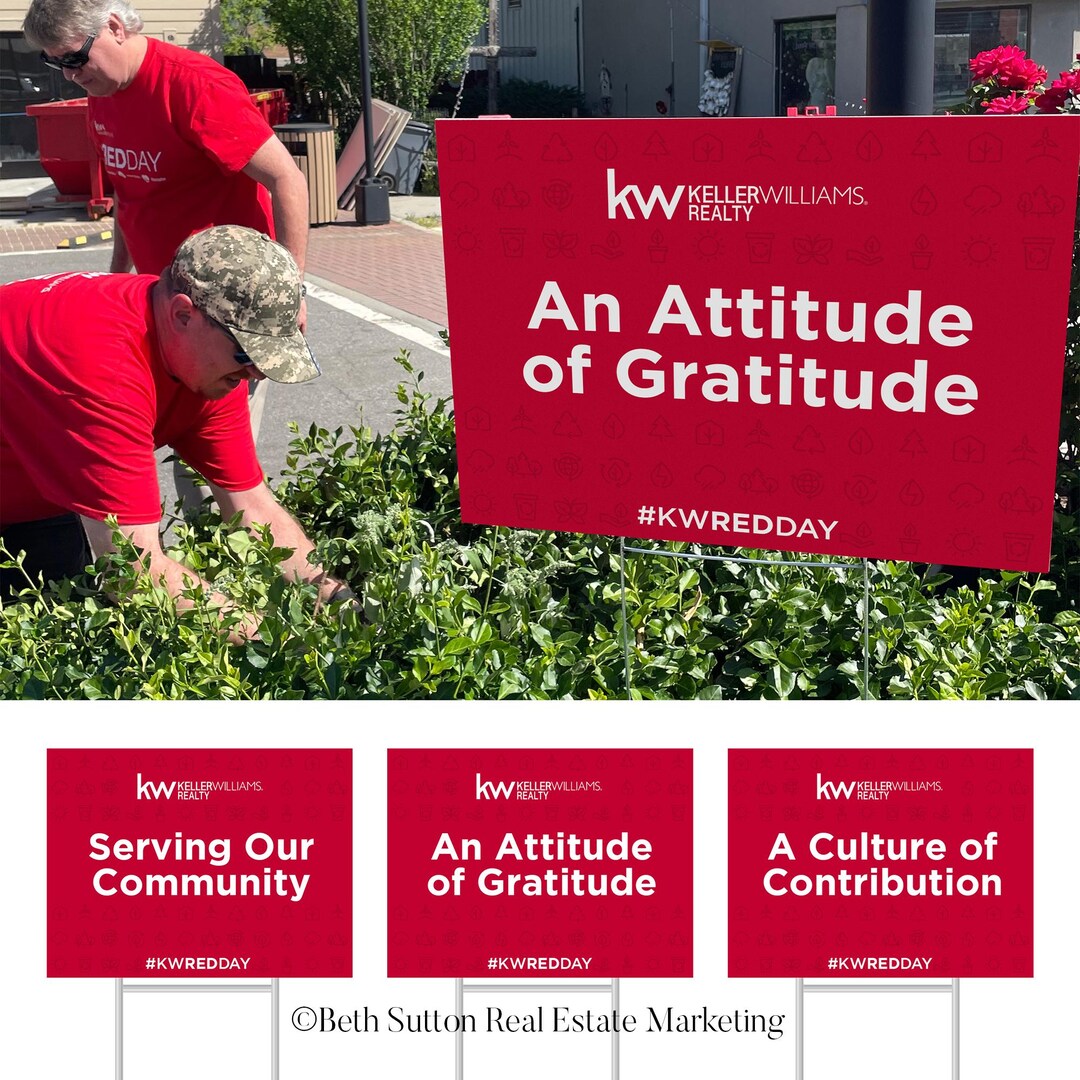 KW Keller Williams Red Day Yard Signs - Etsy