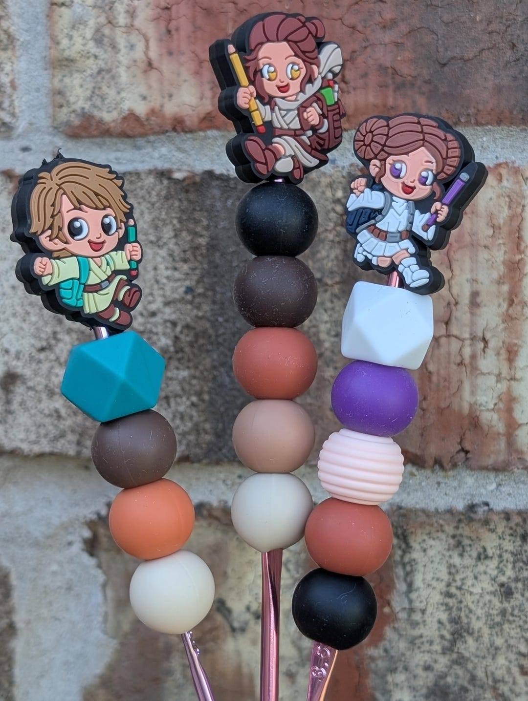 Chibi Star Wars Crochet Hook Silicone Beads Focal Topper Ergonomic ...