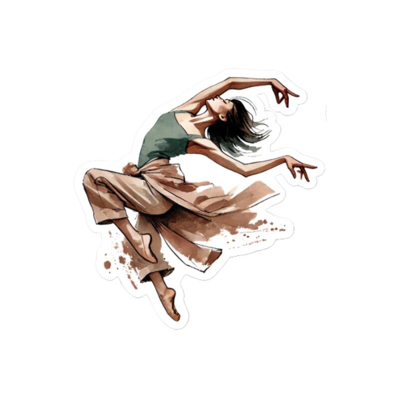 6 Digital Modern Dance Stickers | Elegant and Expressive Designs for ...