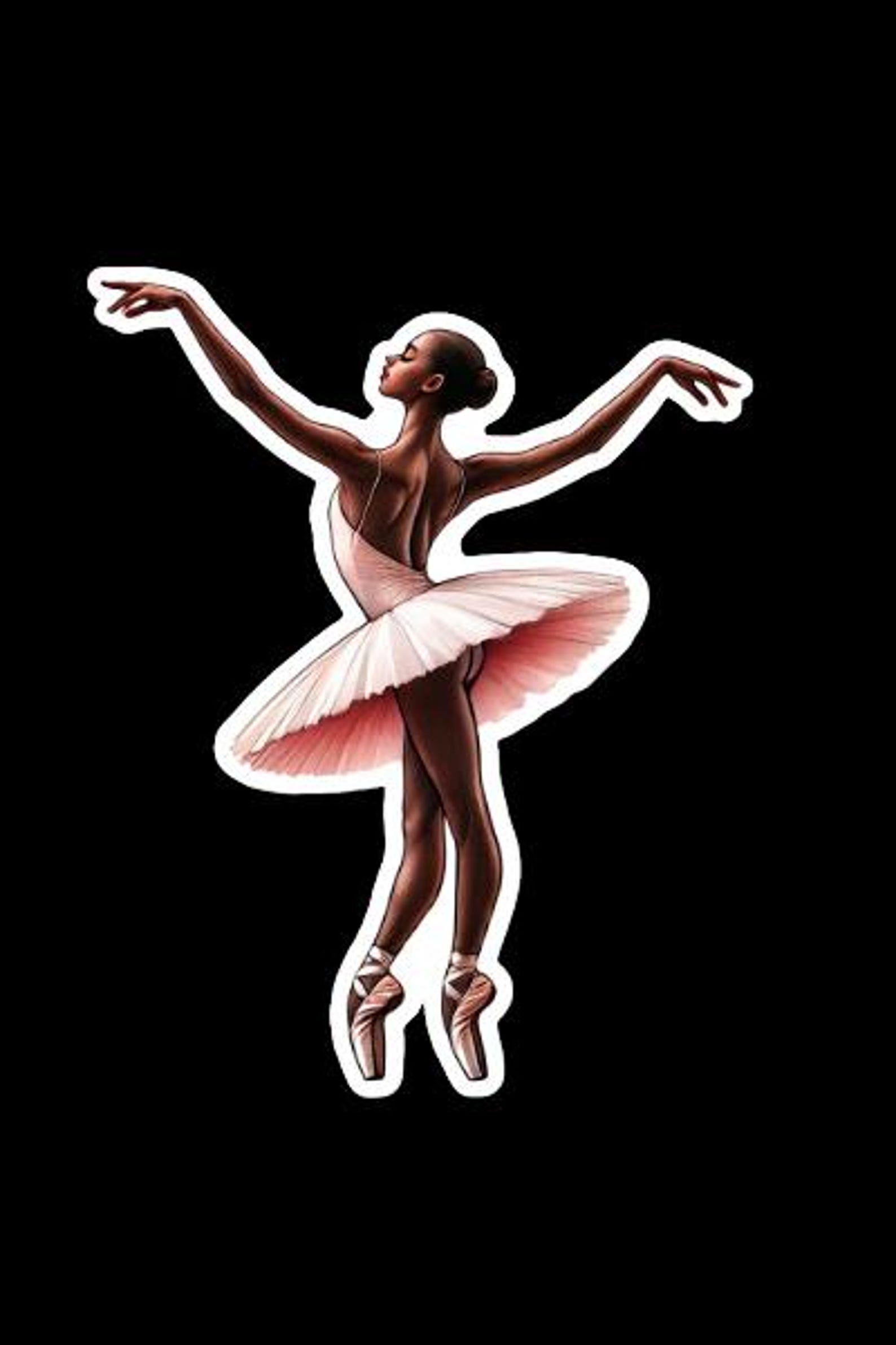 Ballet Dancer Digital Stickers: Elegant Planner Art (digital Download ...