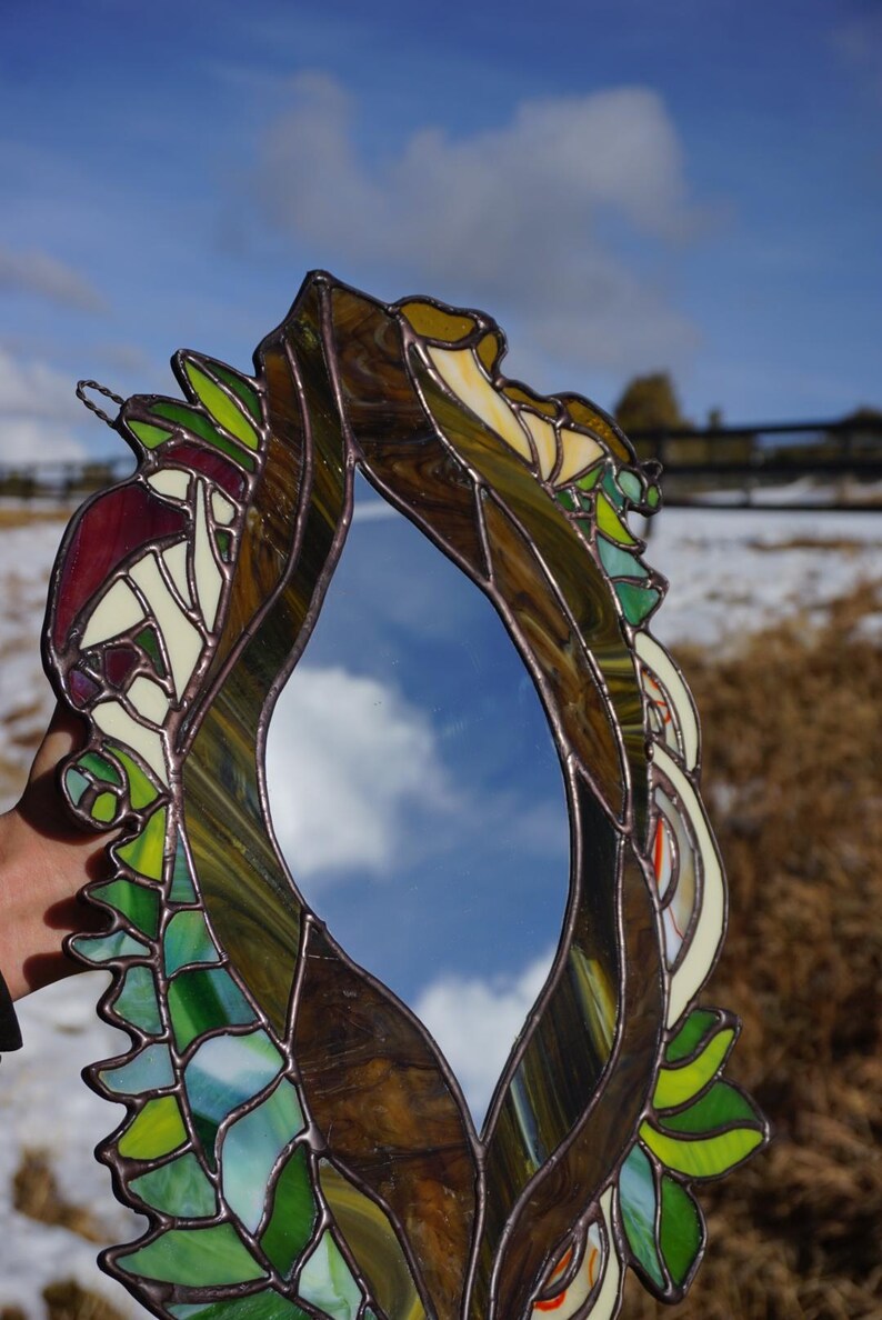 Stained Glass Mirror - Etsy