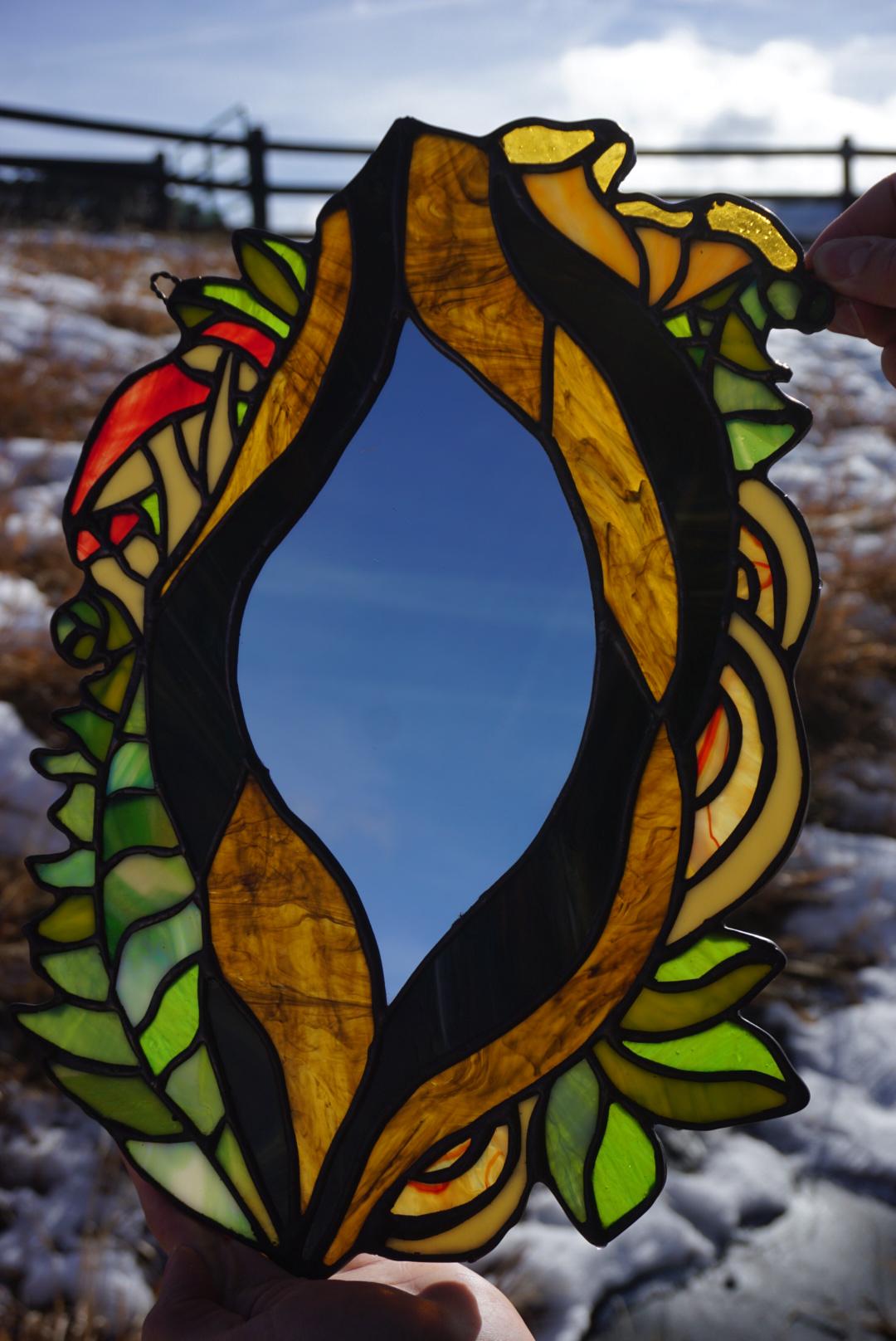 Stained Glass Mirror - Etsy