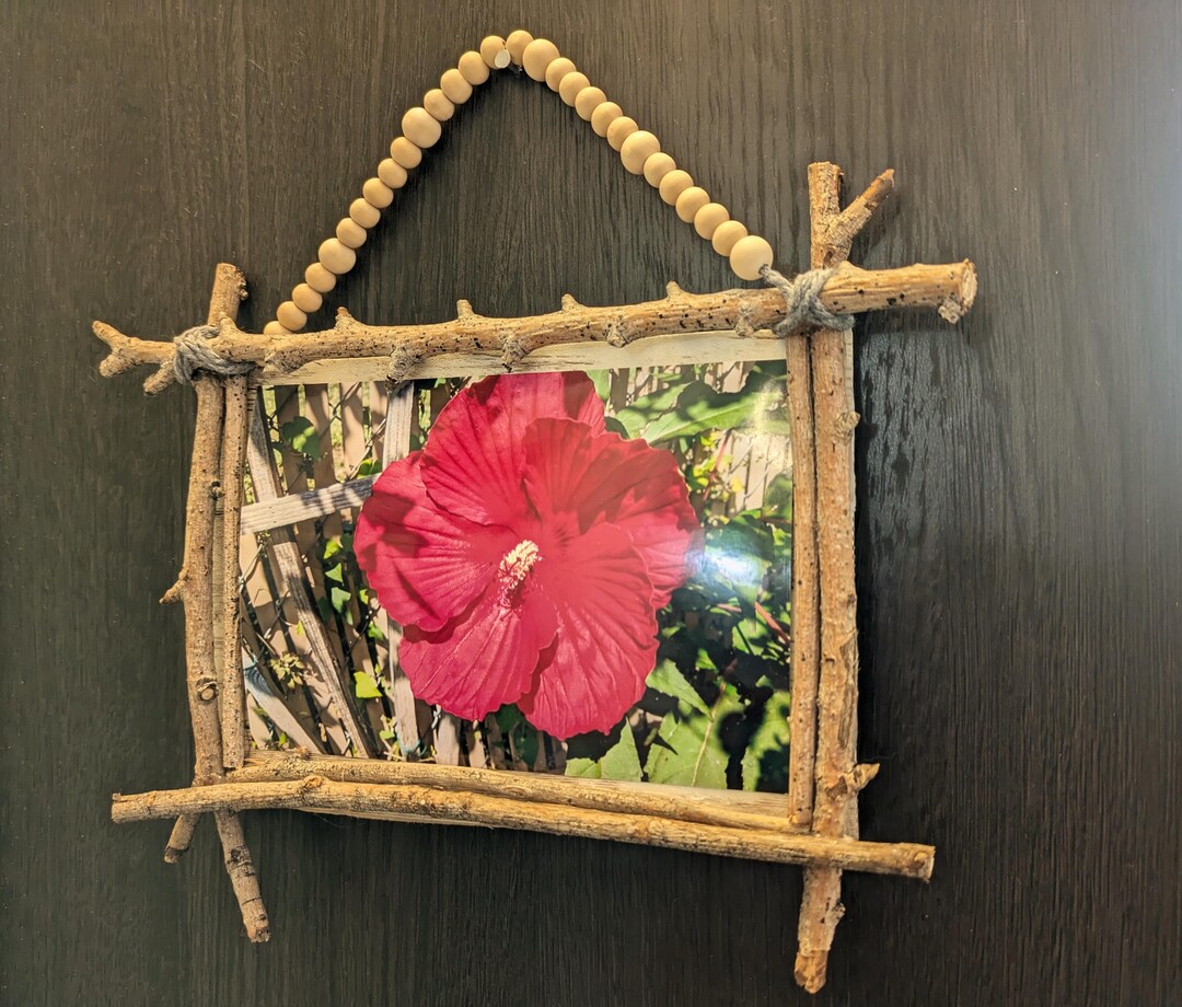 Rustic Handmade Twig Photo Nature Photo Included - Etsy