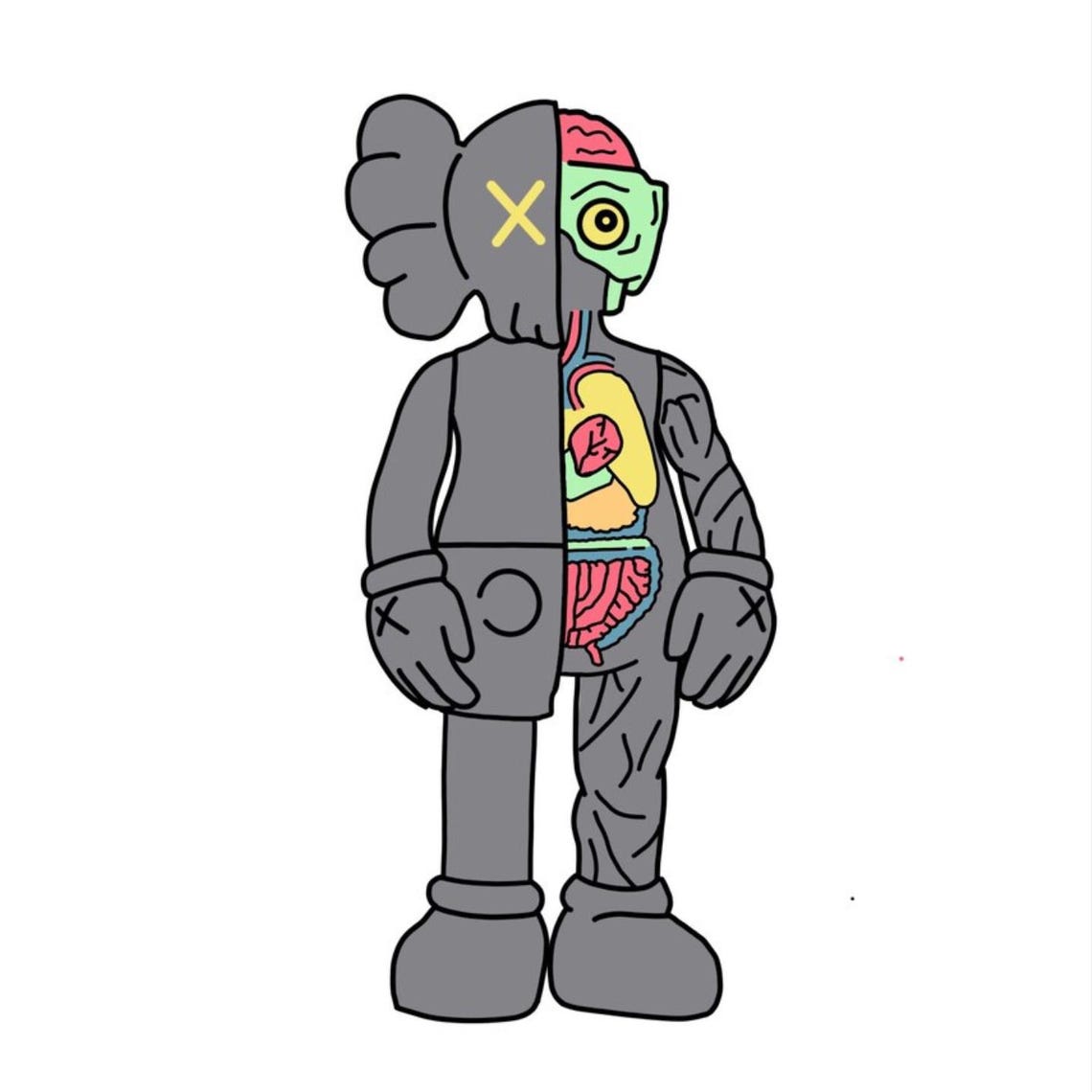 Kaws Embroidery Design - Etsy