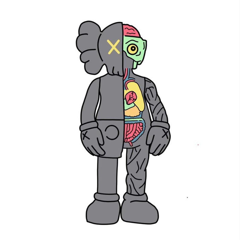 Kaws Embroidery Design - Etsy