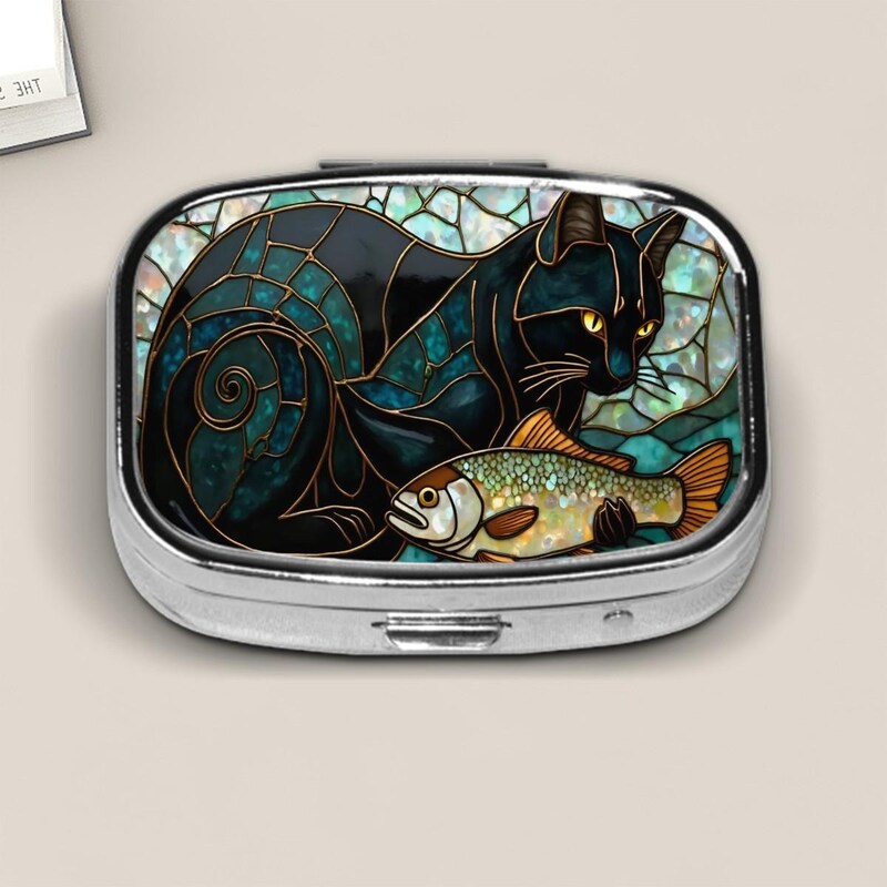 Cat Pill Box - Etsy