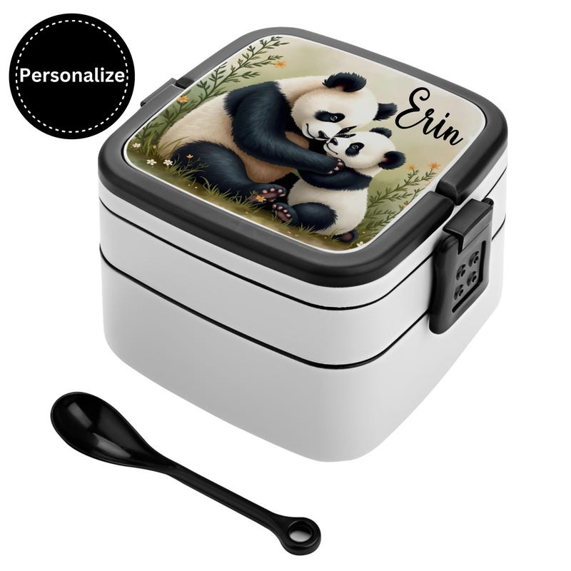 Panda Lunch Box - Etsy