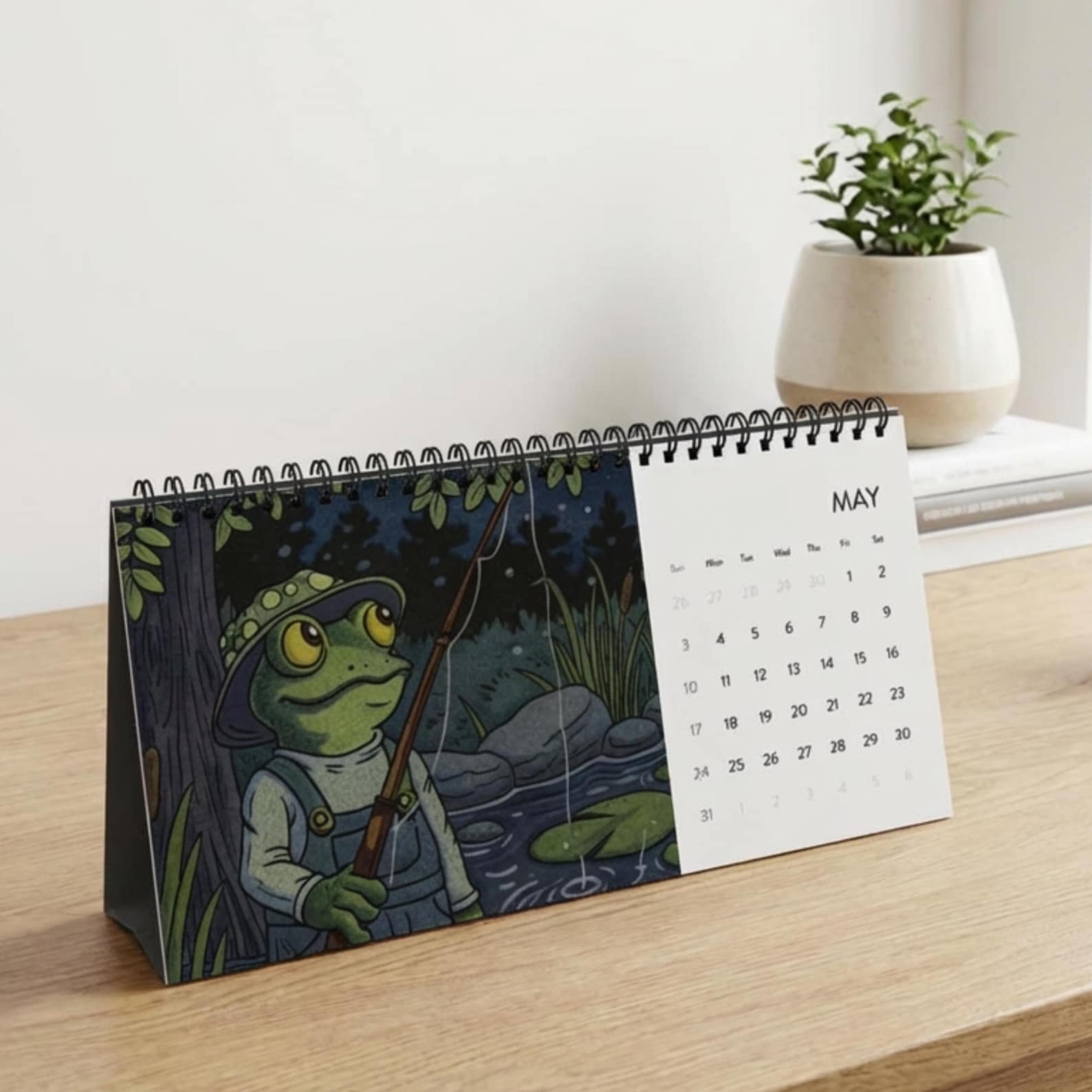 Toad-ally Charming 2026 Froggy Desktop Calendar - Etsy Canada