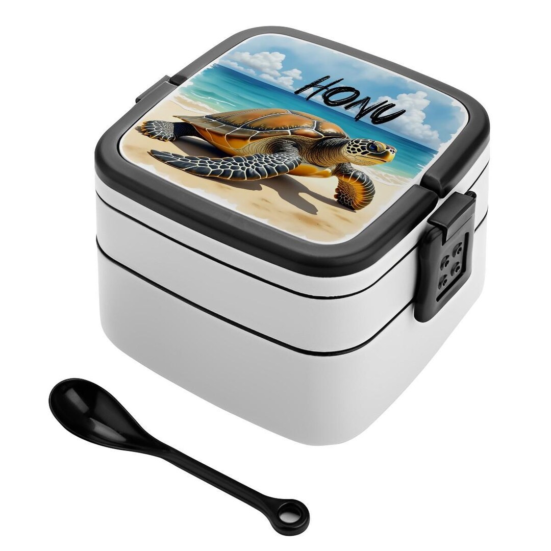 Personalize Honu Hawaiian Turtle Stackable Bento Box - Etsy