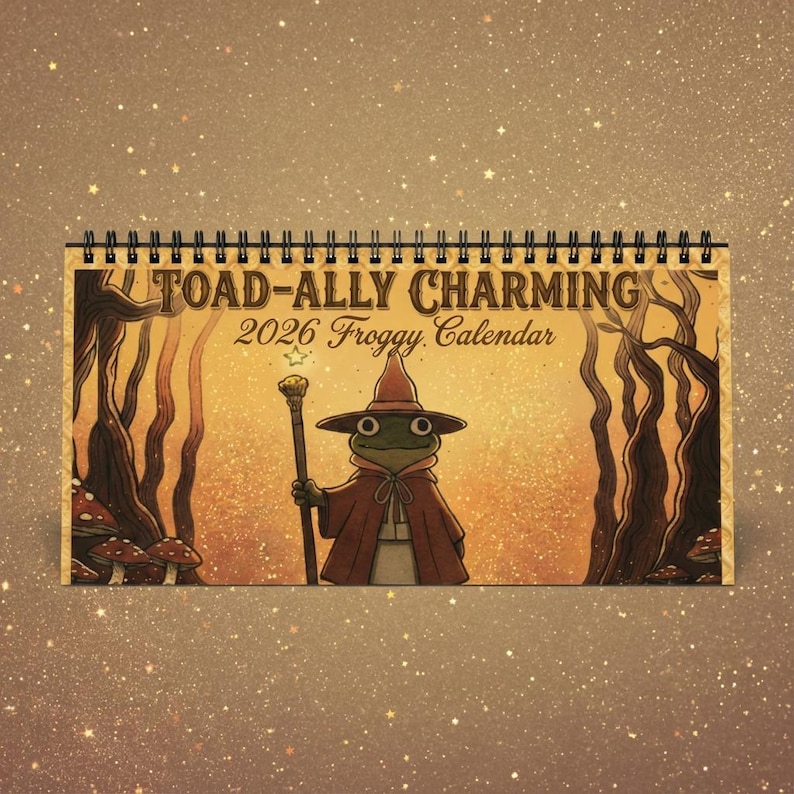 Toad-ally Charming 2026 Froggy Desktop Calendar - Etsy Canada