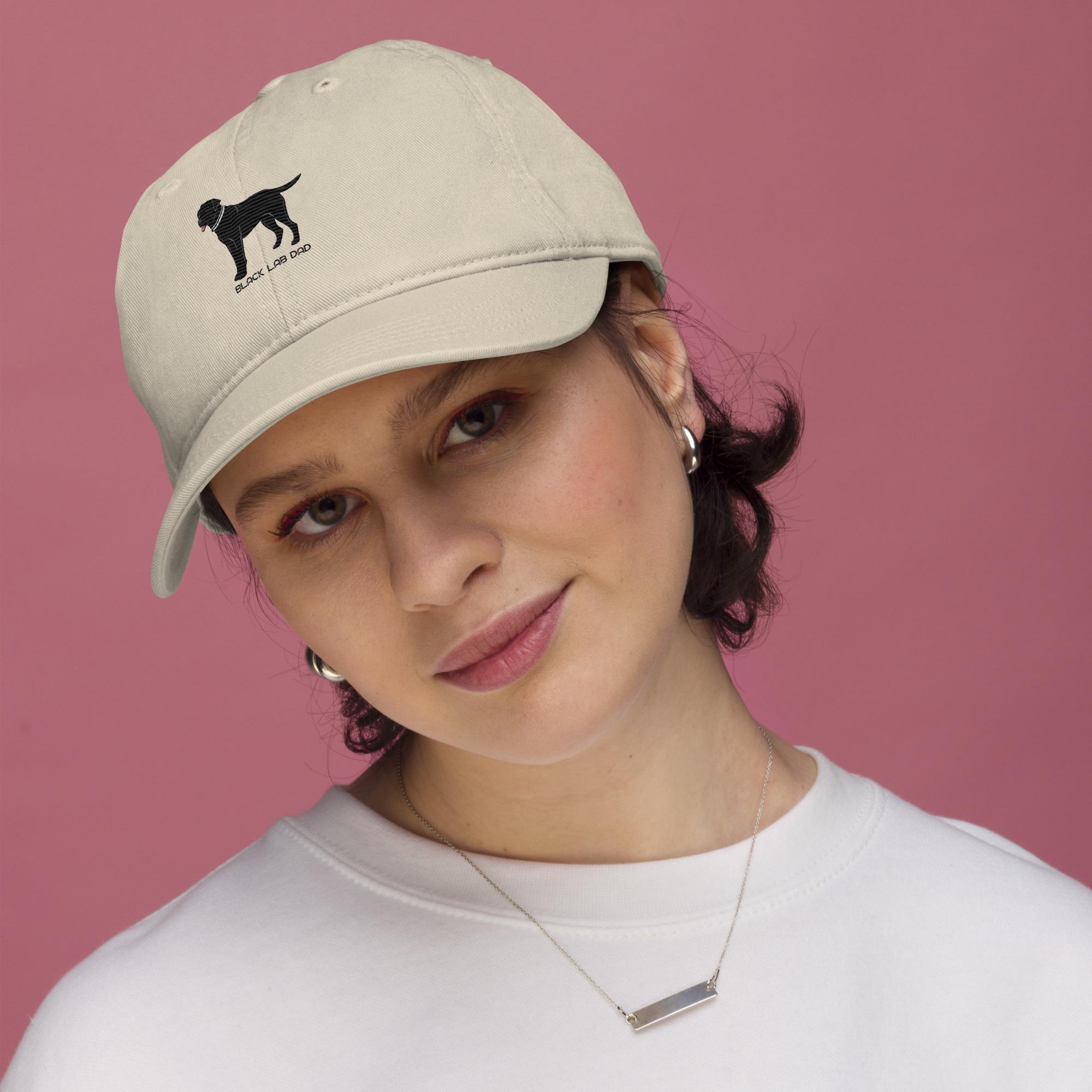 Embroidered Black Lab Dad Organic Dad Hat - Etsy