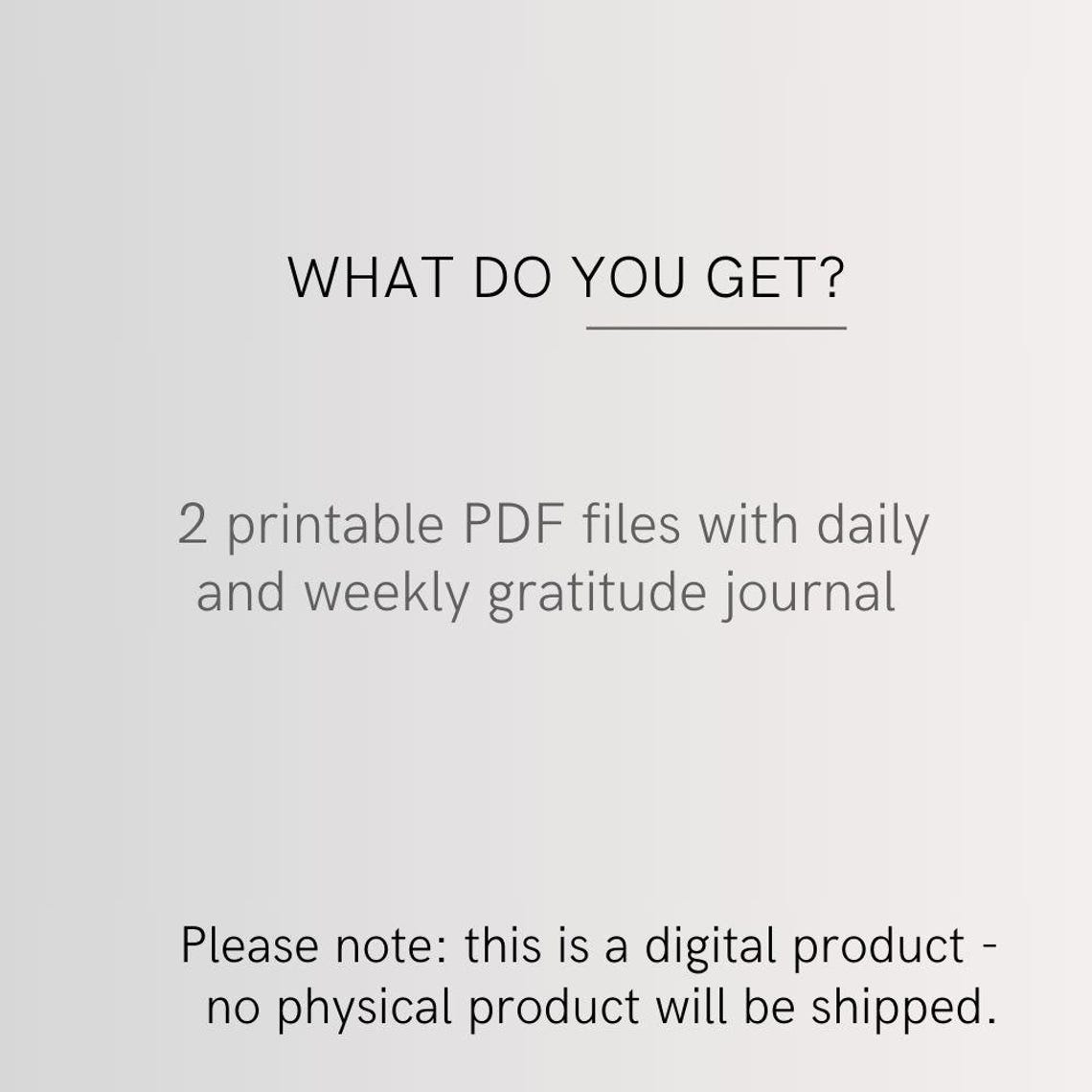 Gratitude Journal for Daily & Weekly Reflection | Printable PDF | A4 ...