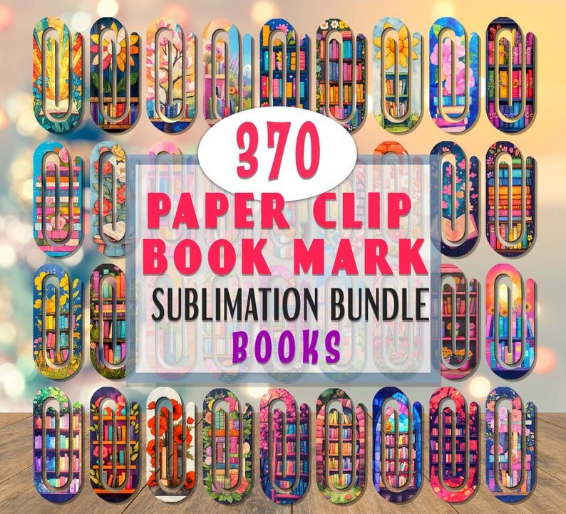 Books Jumbo Paper Clip Bookmark Png Bundle | Paper Clip Png | Jumbo ...