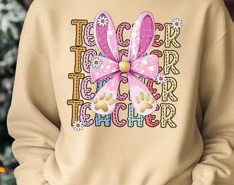 Coquette Teacher Png, Back to School Png, Teacher Appreciation Png ...