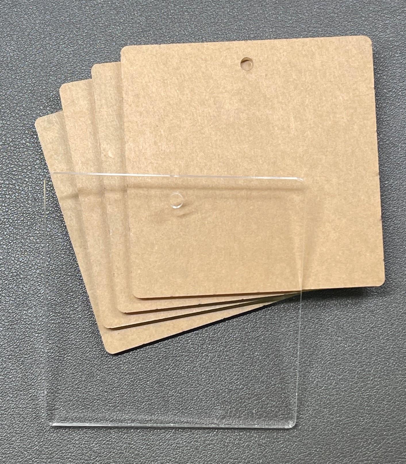 Square 3mm Cast Acrylic Blanks for DIY Crafts, Personalized Ornaments ...