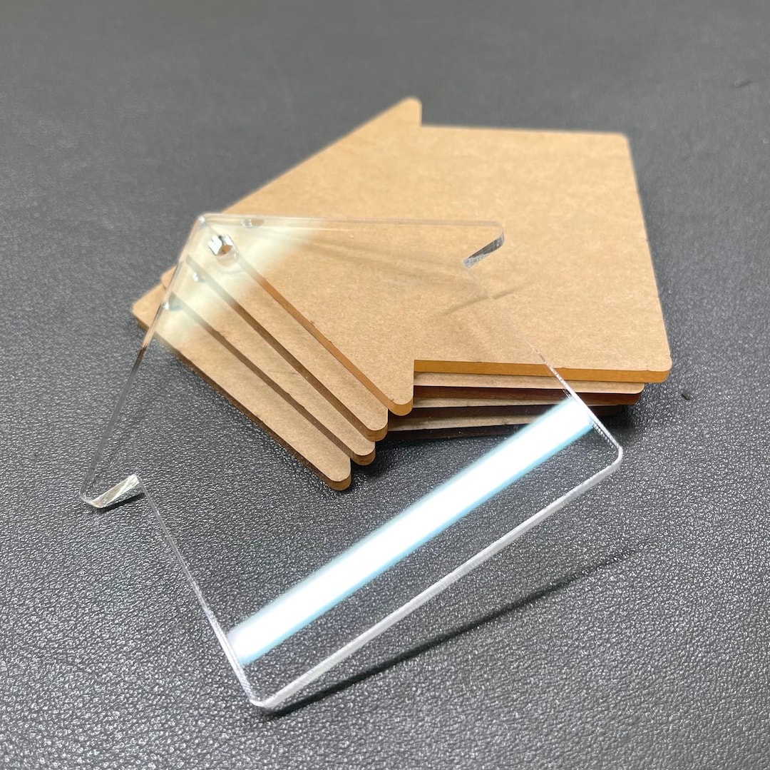 House-shaped 3mm Cast Acrylic Blanks for DIY Crafts, Personalized ...