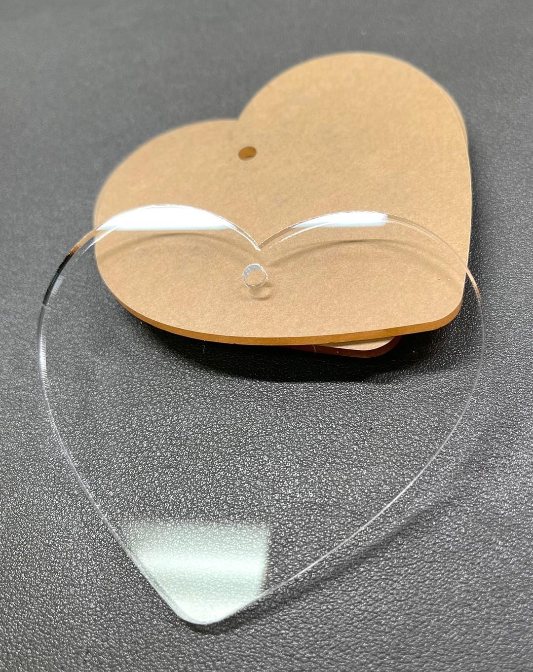 Heart-shaped 3mm Cast Acrylic Blanks for DIY Crafts, Personalized ...