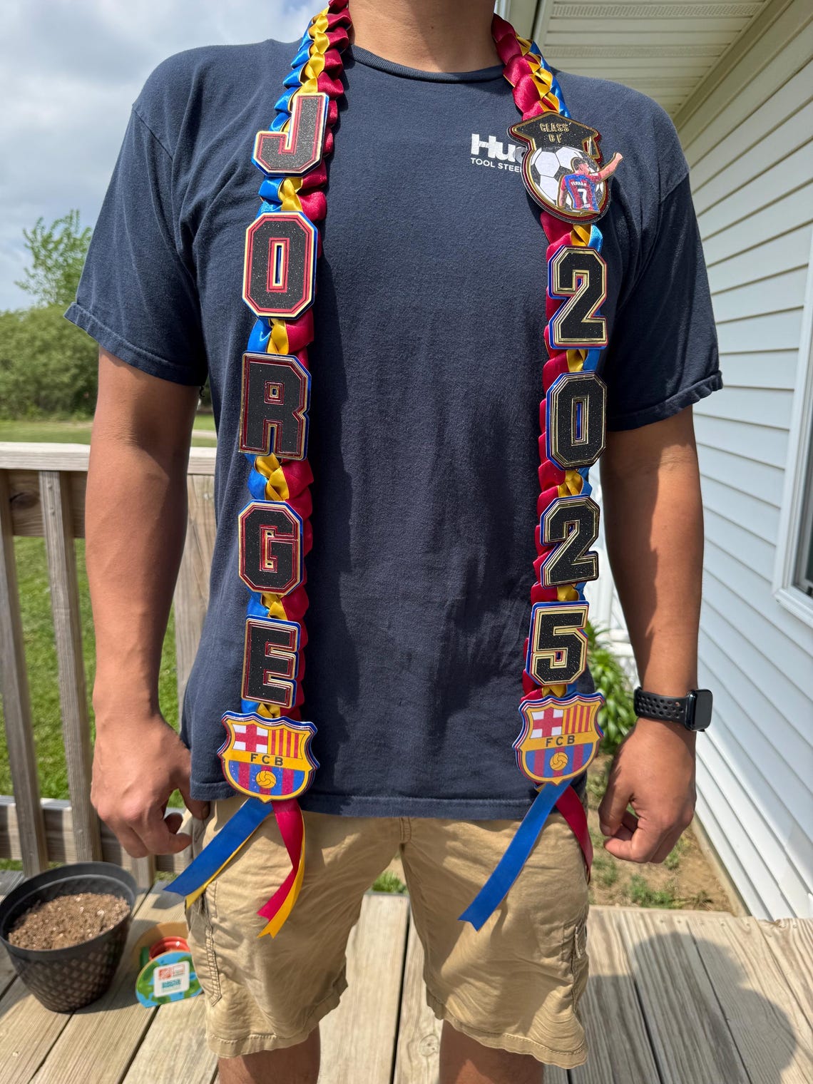 Soccer Graduation Lei, Futbol Grad Lei, Senior Night Gift Lei, Last ...