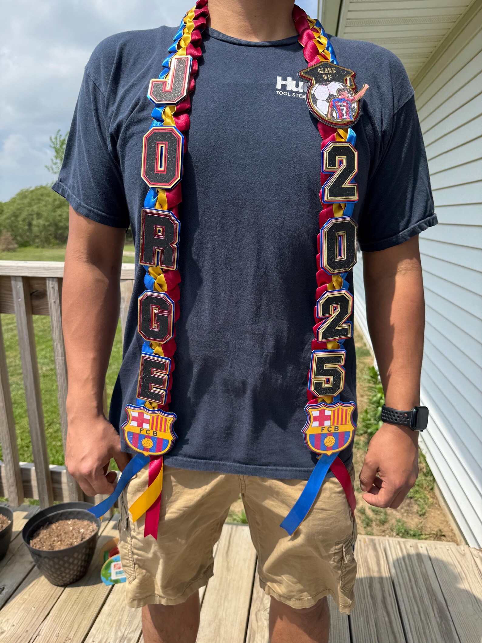 Soccer Graduation Lei, Futbol Grad Lei, Senior Night Gift Lei, Last ...