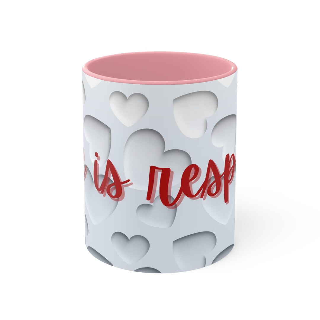 Love is Respect Squared Accent Mugs 11oz and 15oz. Double - Etsy
