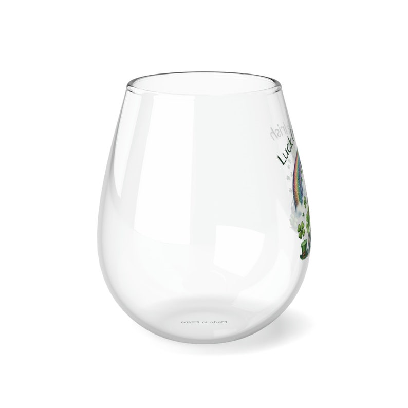 Luck Of The Irish Gnome Stemless Wine Glass 1175oz St Patricks Day Etsy