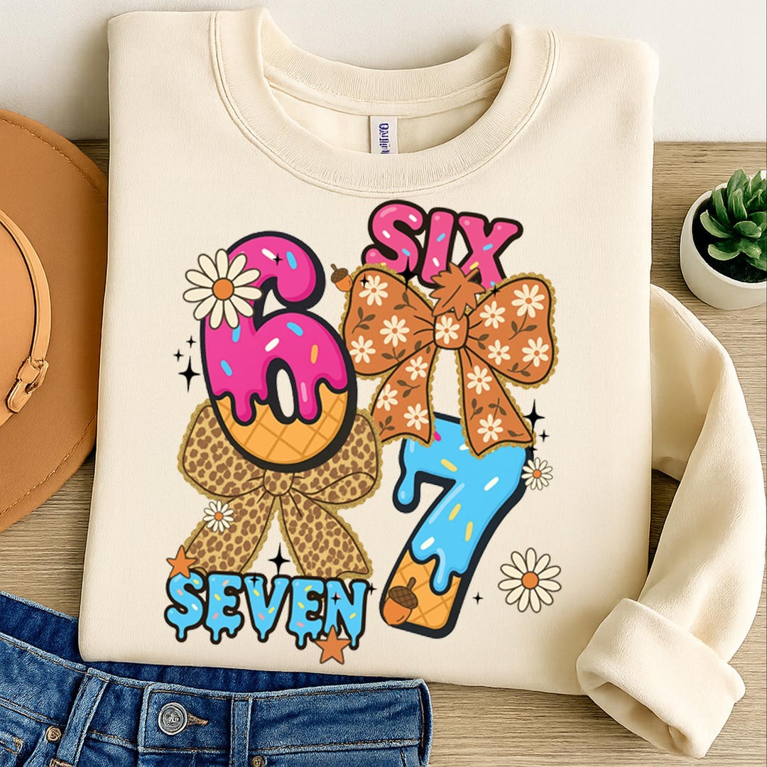 Sweet Six Seven Png, Six Seven Shirt, 6 7 Png, Viral Phrase Meme Png ...