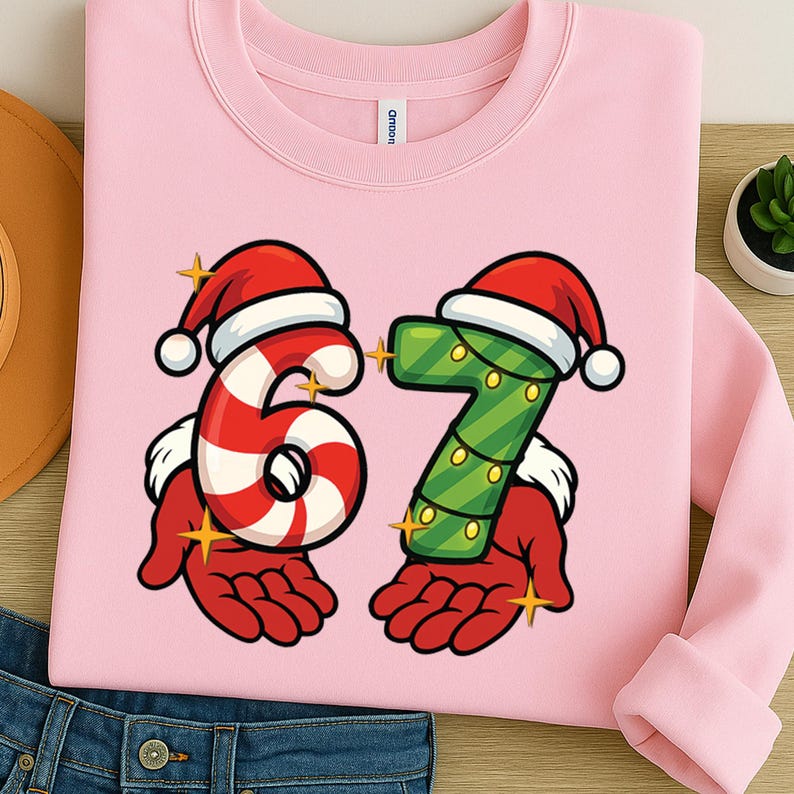 Christmas Six Seven Png, Six Seven Shirt, 6 7 Png, Viral Phrase Meme ...