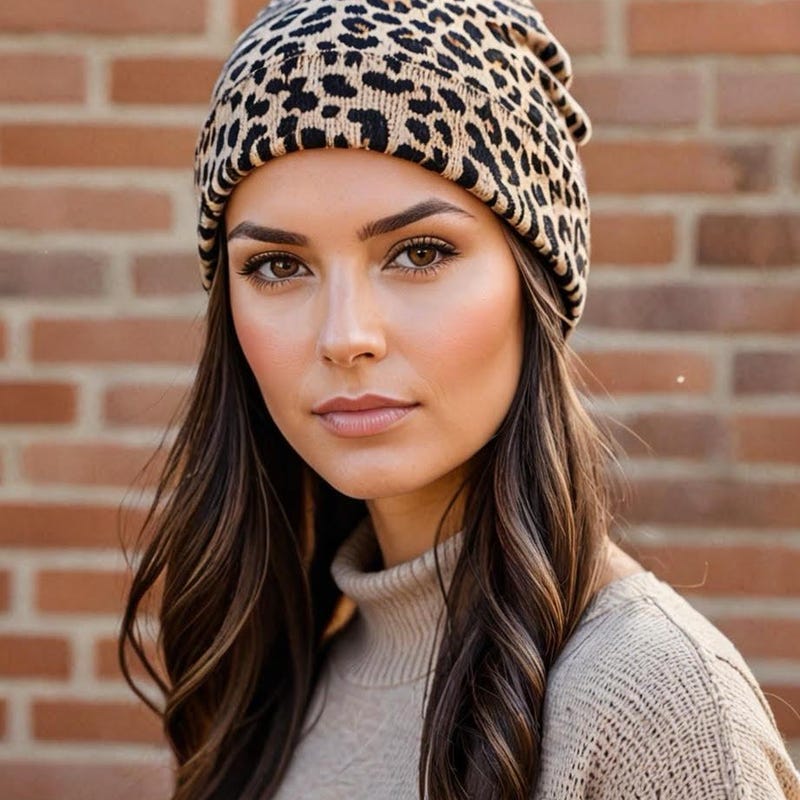 Leopard Print Hat - Etsy