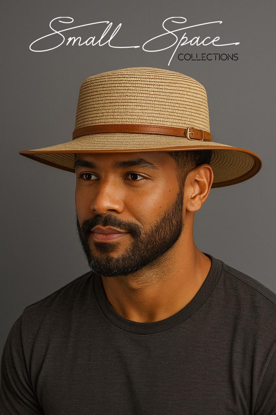 Vintage Straw Boater Hat: Personalized Vegan Leather Band, 2005 | Free ...