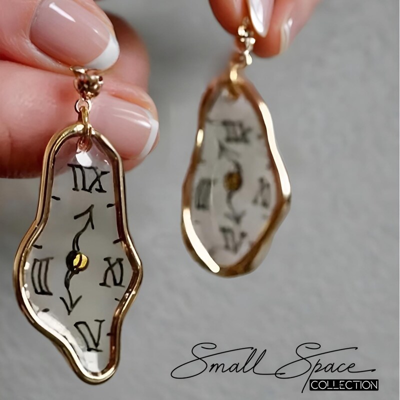 Clock Earrings - Etsy