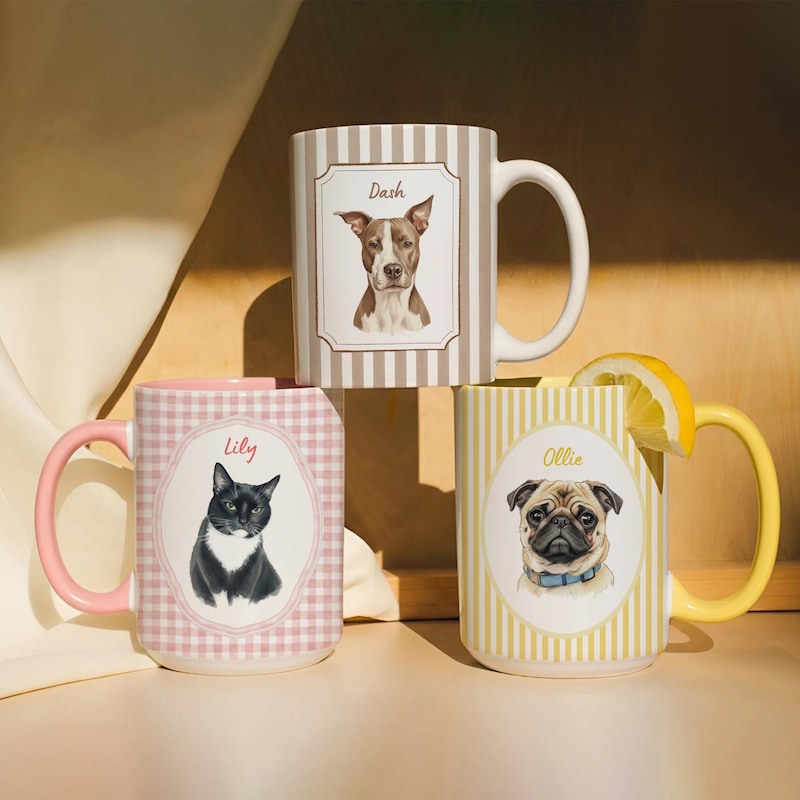 Custom Portrait Mug Dog - Etsy