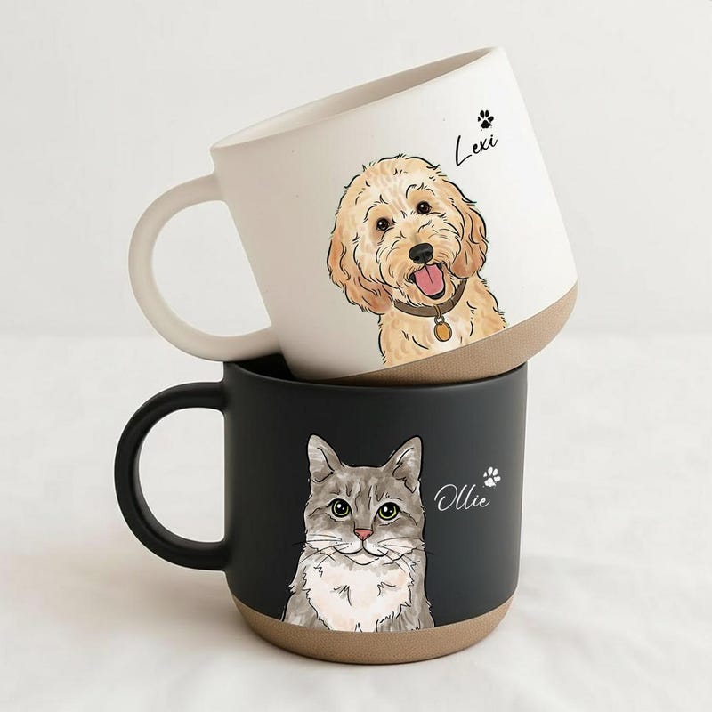 Custom Pet Mugs Pottery - Etsy