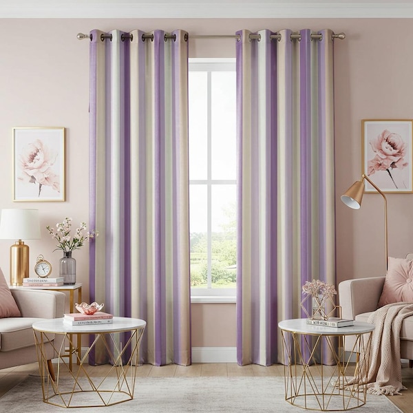 Lilac Curtains - Etsy