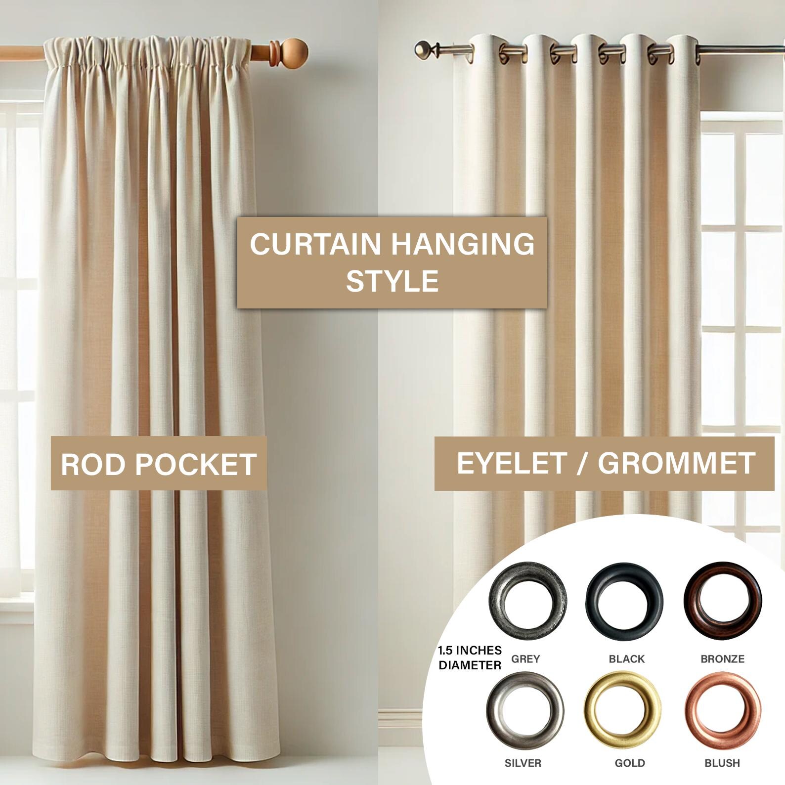 Modern Abstract Green & Beige Curtain Panel, Contemporary Minimalist ...