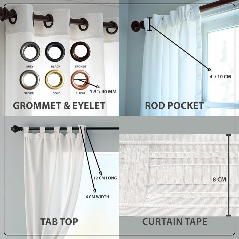 Rust Orange Abstract Curtains, Modern Watercolor Drapes, Autumn Stripe ...