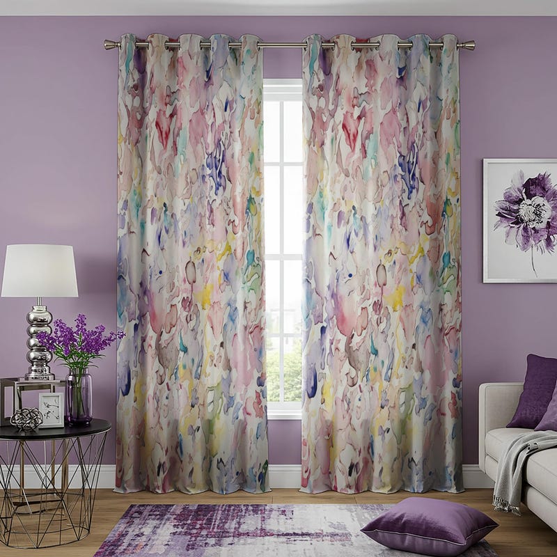Multi Color Curtains - Etsy