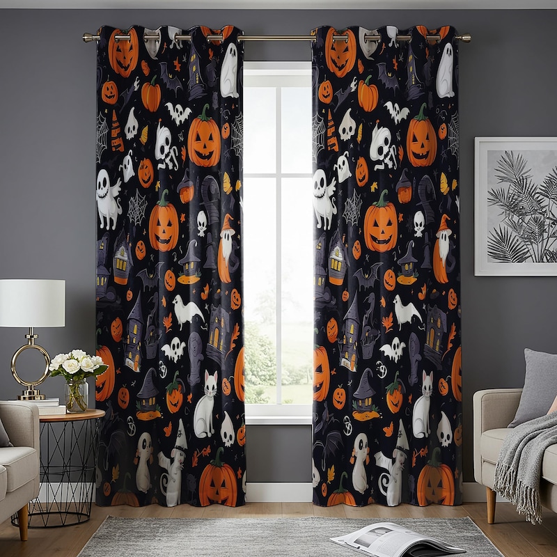 Scary Window Curtains - Etsy