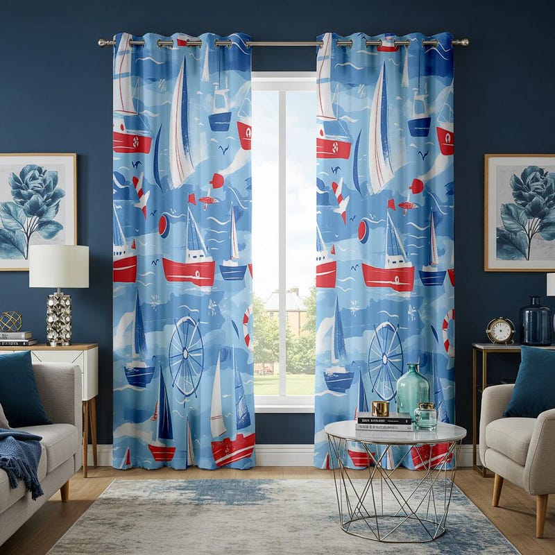 Coastal Drapes - Etsy