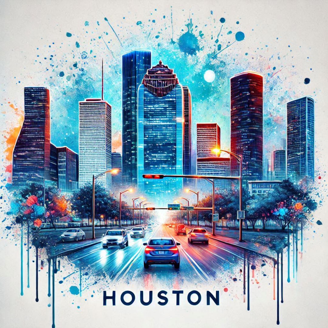 Downtown Houston Png DIGITAL TRANSPARENT - Etsy