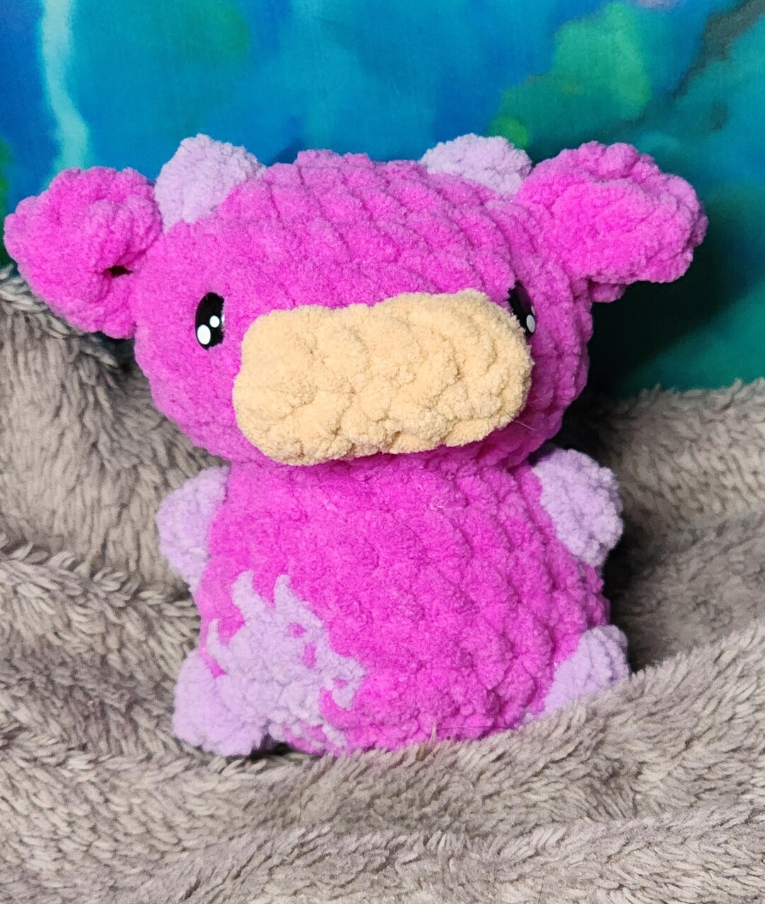 Purple Cow Amigurumi Stuffed Animal - Etsy