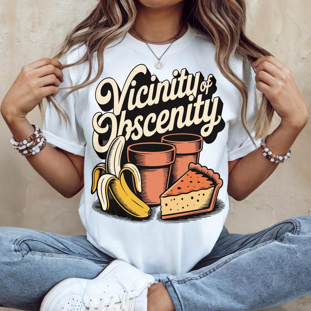 Funny Banana Cream Pie Shirt, Vicinity of Obscenity, Retro Graphic Tee ...