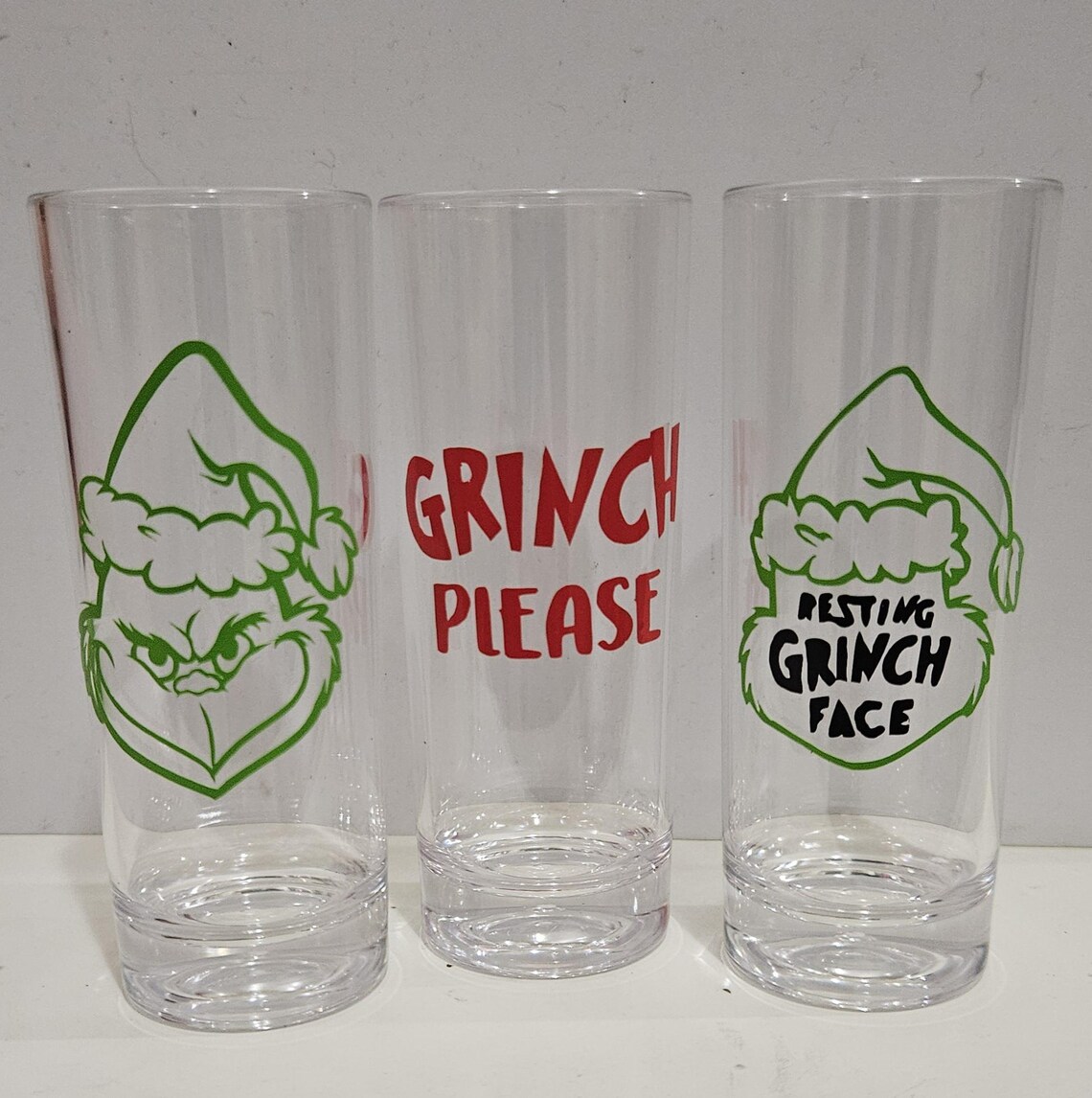 Grinch Shot Glass Set - Etsy
