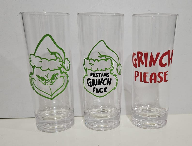 Grinch Shot Glass Set - Etsy