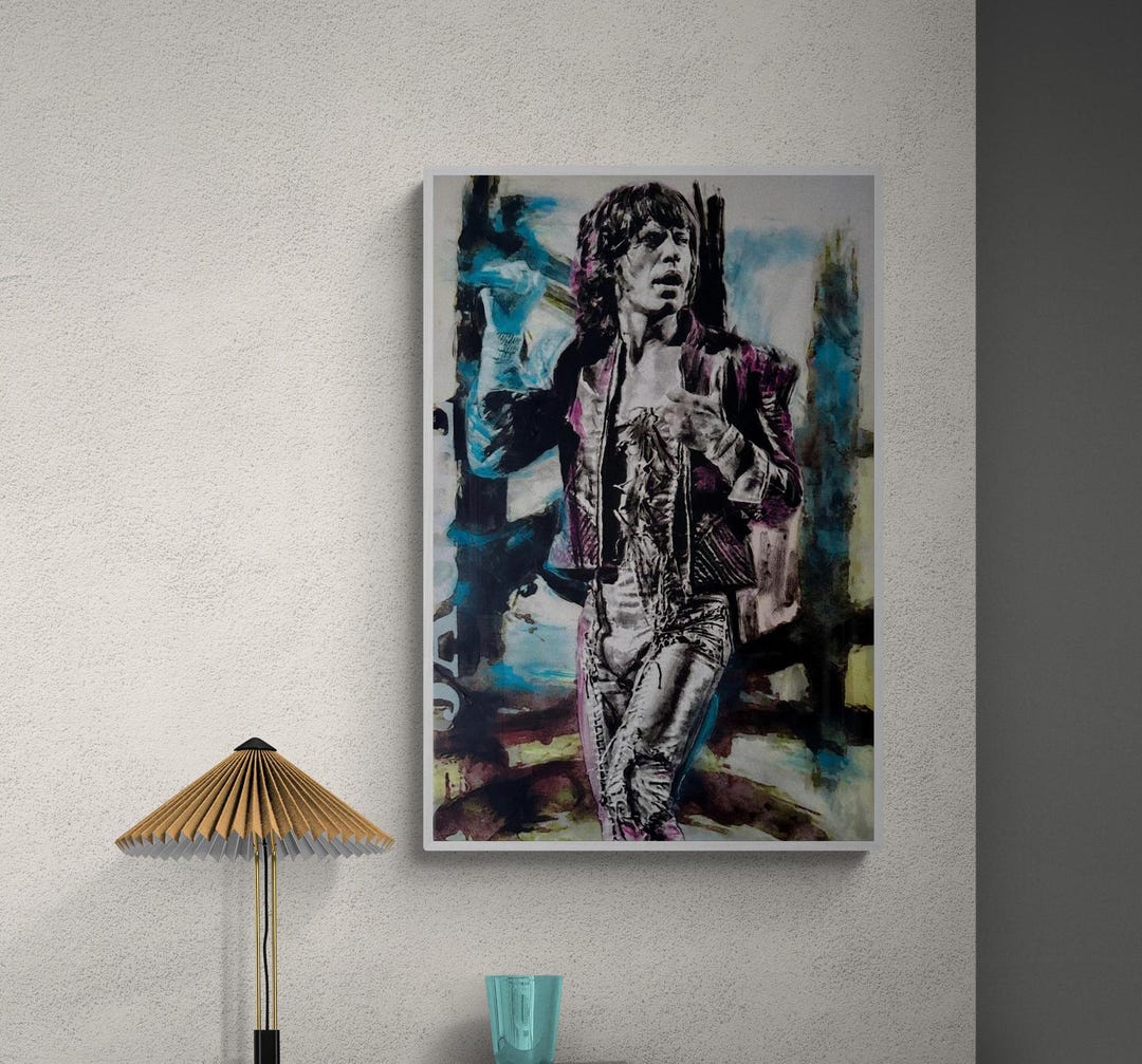 Painting Mick Jagger, Paintings Celebrities, Painting Pop Icons, Art ...