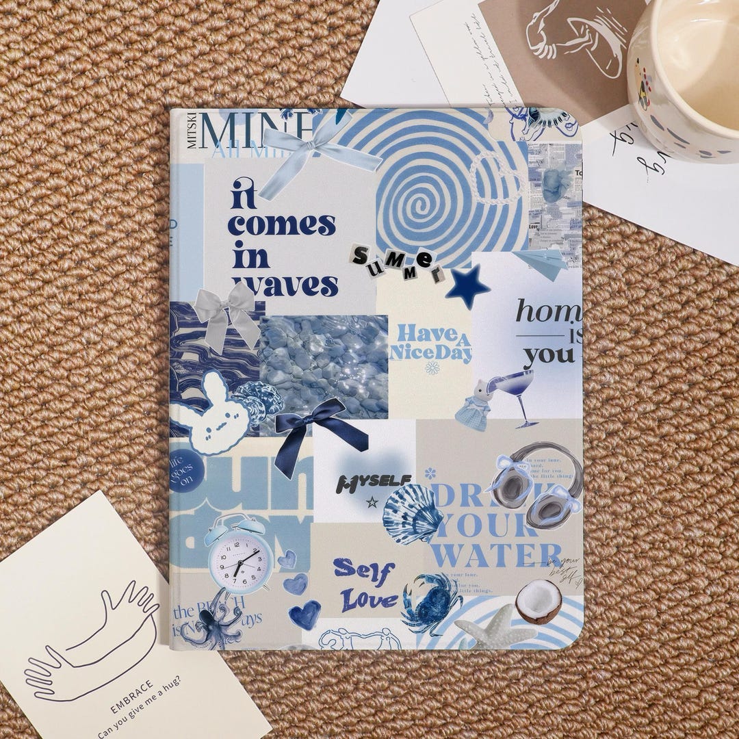 Blue Marine Life Bows iPad Case for iPad Pro 2024/2022/2021,new iPad ...