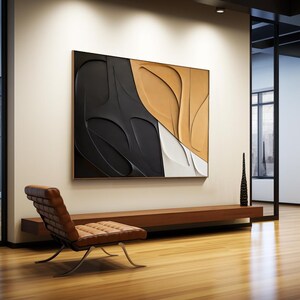 Abstract Layered Wood Carving Wall Art Contemporary Textured Design for ...