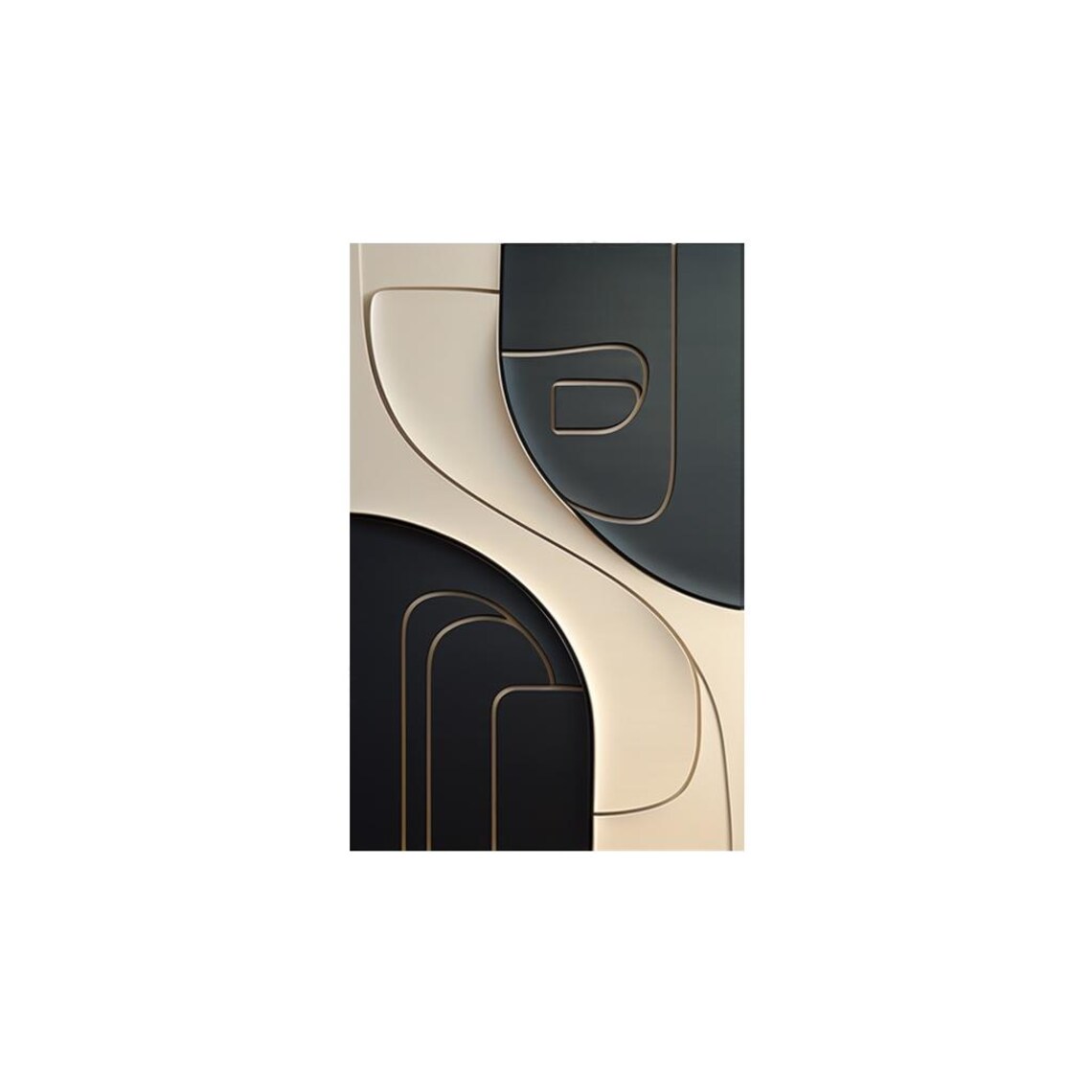 Modern Abstract Wood Carving Wall Art – Layered Curves and Textured ...